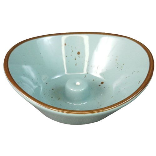 Blue Oval Ceramic Incense Burner